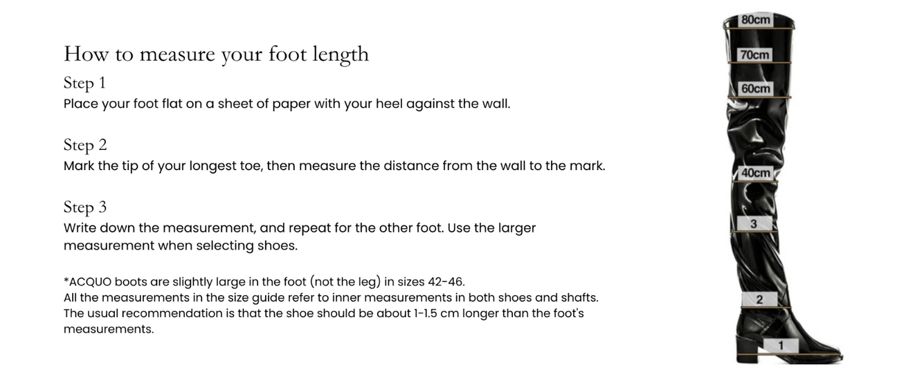 Size Guide – Find Your Fit | ACQUO of Sweden